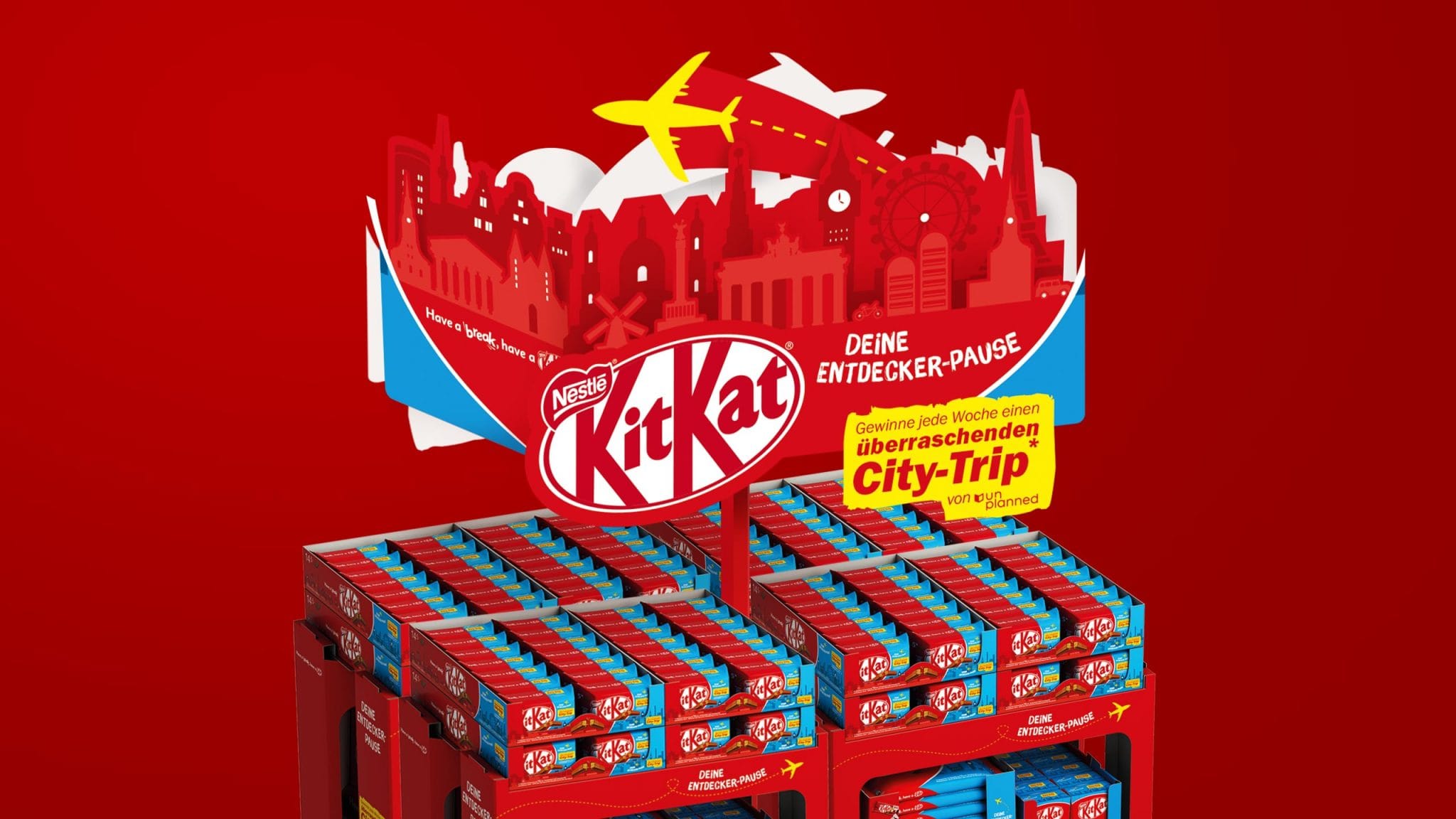KitKat sales display MILK.